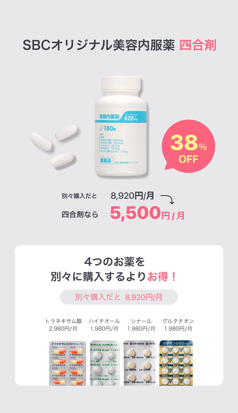 四合剤 SBCオリジナル美容内服薬の通販｜楽天・SBCのお薬の通販med.（メッド）
